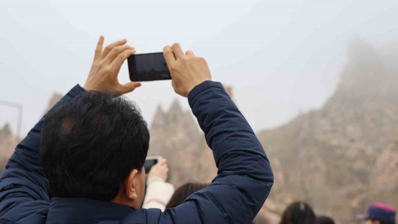 Sisin etkili olduğu Kapadokya dron ile görüntülendi